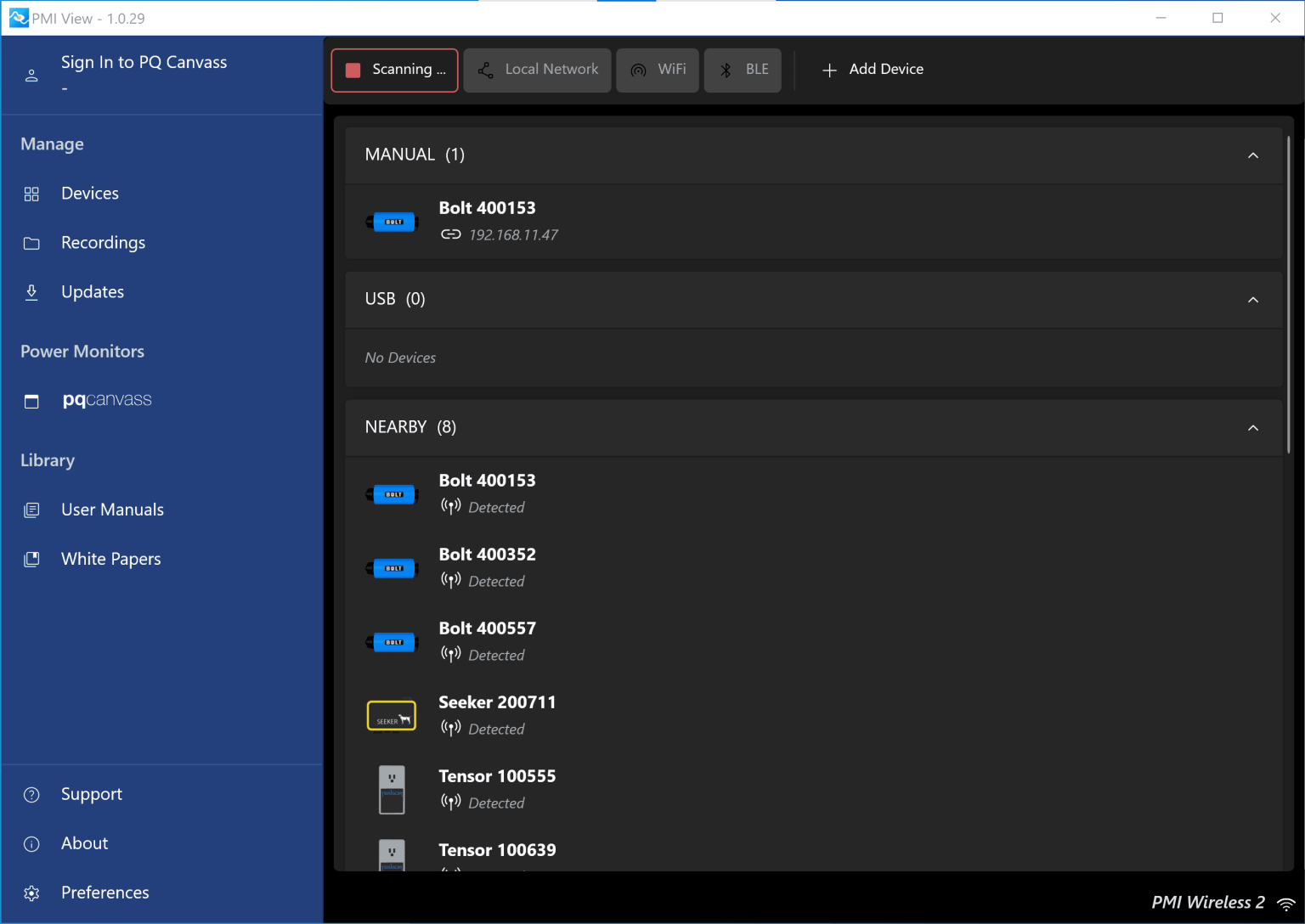 PMI View Windows – PMI