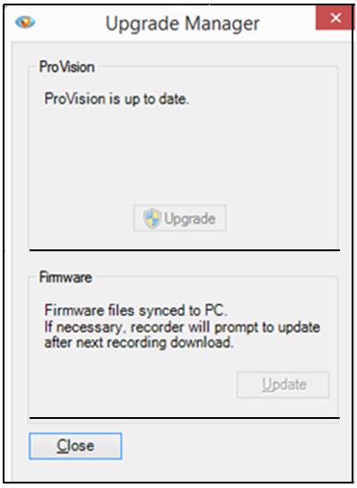 Upgrade Manager – PMI